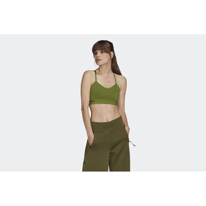 Sport melltartó adidas Karlie Kloss Light-Support Bra GQ2859 női, zöld